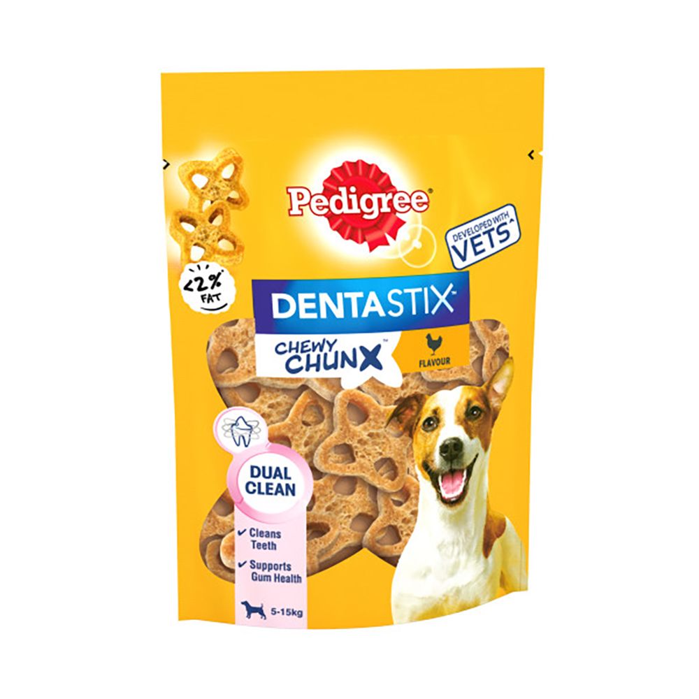 Pedigree Dentastix Chewy Chunx S st pakkaus Mini kanaherkut 5 X 68