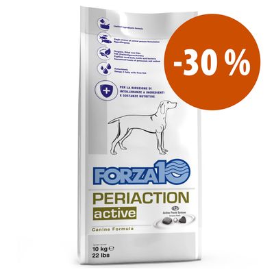 Prezzo speciale! 10 kg Forza10 Periaction Active con Pesce Crocchette cane - prezzi economici