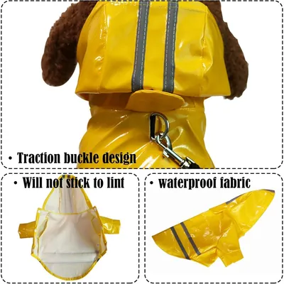 ZooVenture Manteau de pluie pour chien Jaune-XL pas cher