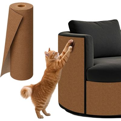HausPets Tapis Griffoir Chat Autocollant DIY Feutre Protecteur 40x200cm ...